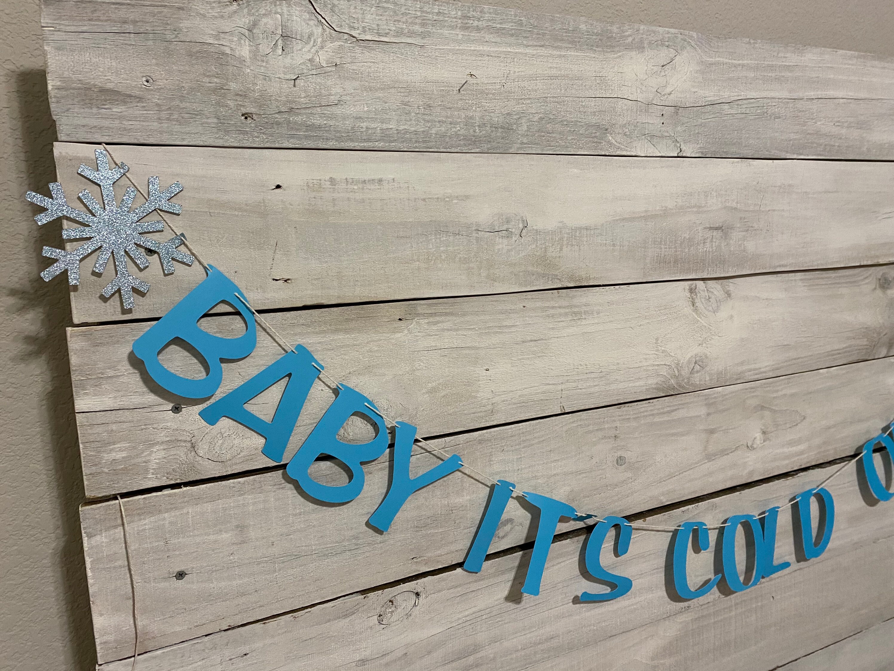 Baby Its Cold Outside Banner Winter Banner Snow Party | Etsy