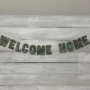 Welcome Home Banner You Choose Your Color - Etsy