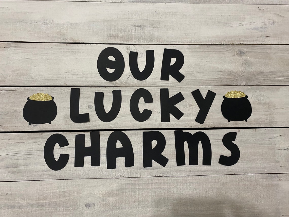 Our LUCKY CHARMS Bulletin Board-classroom Decor Shamrock - Etsy