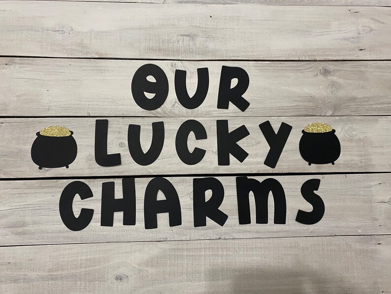 Our LUCKY CHARMS Bulletin Board-classroom Decor Shamrock - Etsy