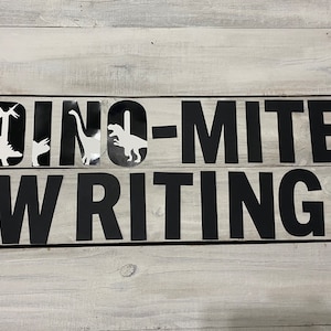 Dino-mite Writing Bulletin Board: Dinosaur Classroom Decor - Etsy