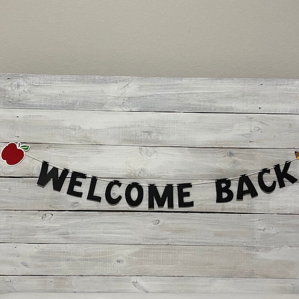 Welcome Back Banner - Etsy