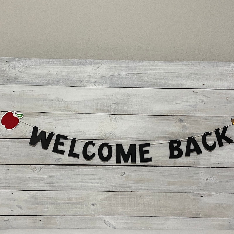 Welcome Back Banner - Etsy