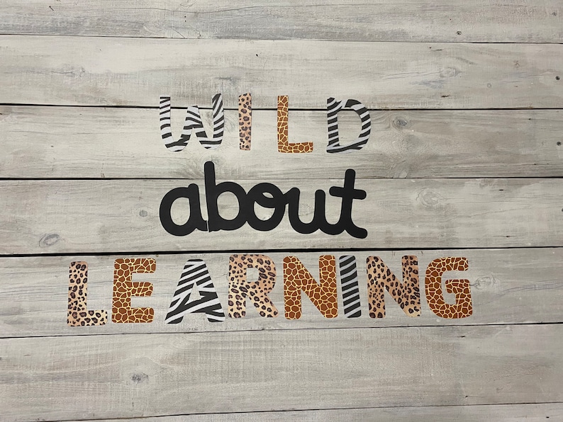 Wild About Reading Wild About Learning Bulletin - Etsy