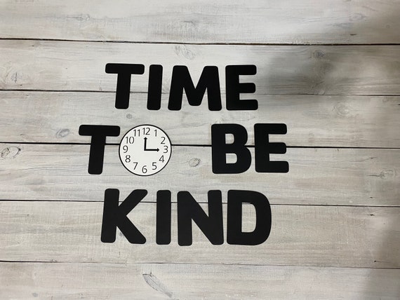 Time to Be Kind-bulletin Board Decor-classroom Decor-kind | Etsy