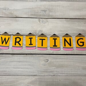 Subject Bulletin Board Titles: Reading, Writing, Science, Math - Etsy