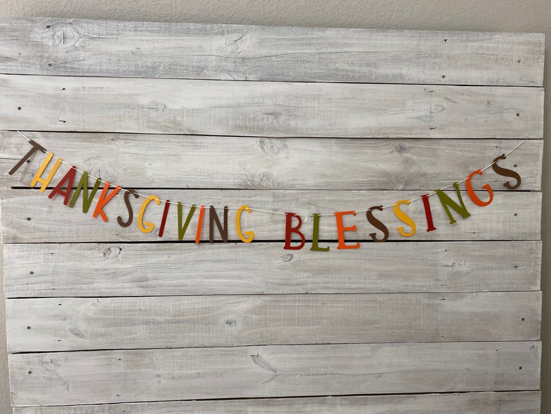 Thanksgiving Blessings Banner Thanksgiving Banner - Etsy