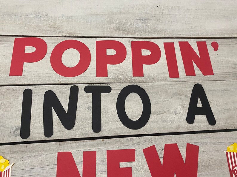 POPPIN Into a New Year-bulletin Board Themes Popcorn - Etsy