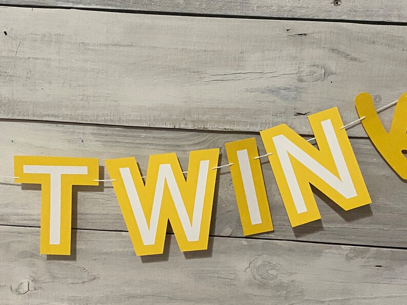 Twinkle Twinkle Banner-twin Baby Shower-twin Birthday Party - Etsy