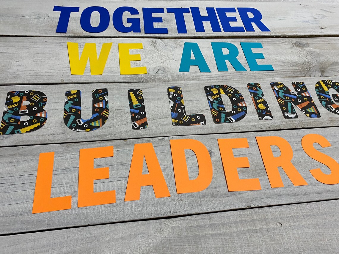 Together We Are BUILDING Leaders Bulletin Board-classroom - Etsy