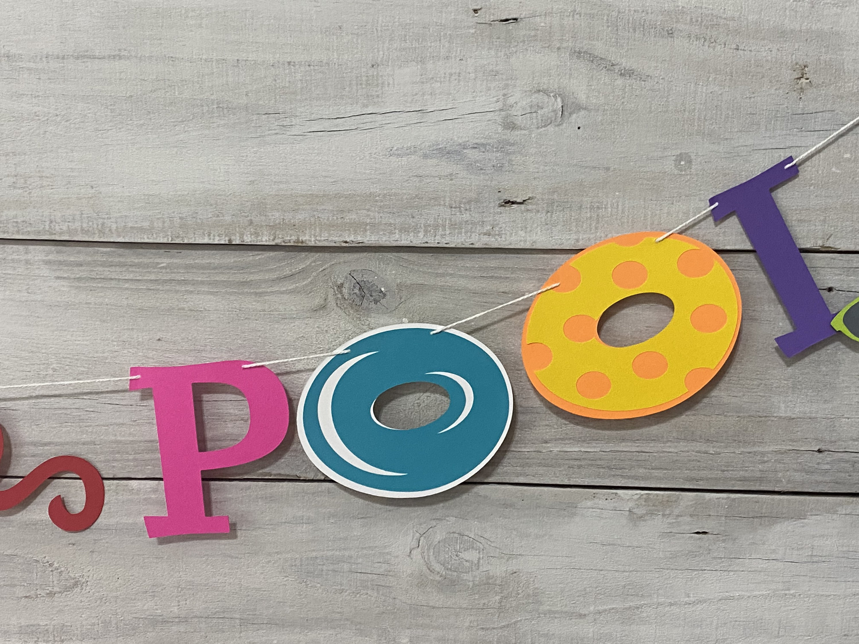 Cool in the Pool Banner: Summer Party Decoration - Etsy