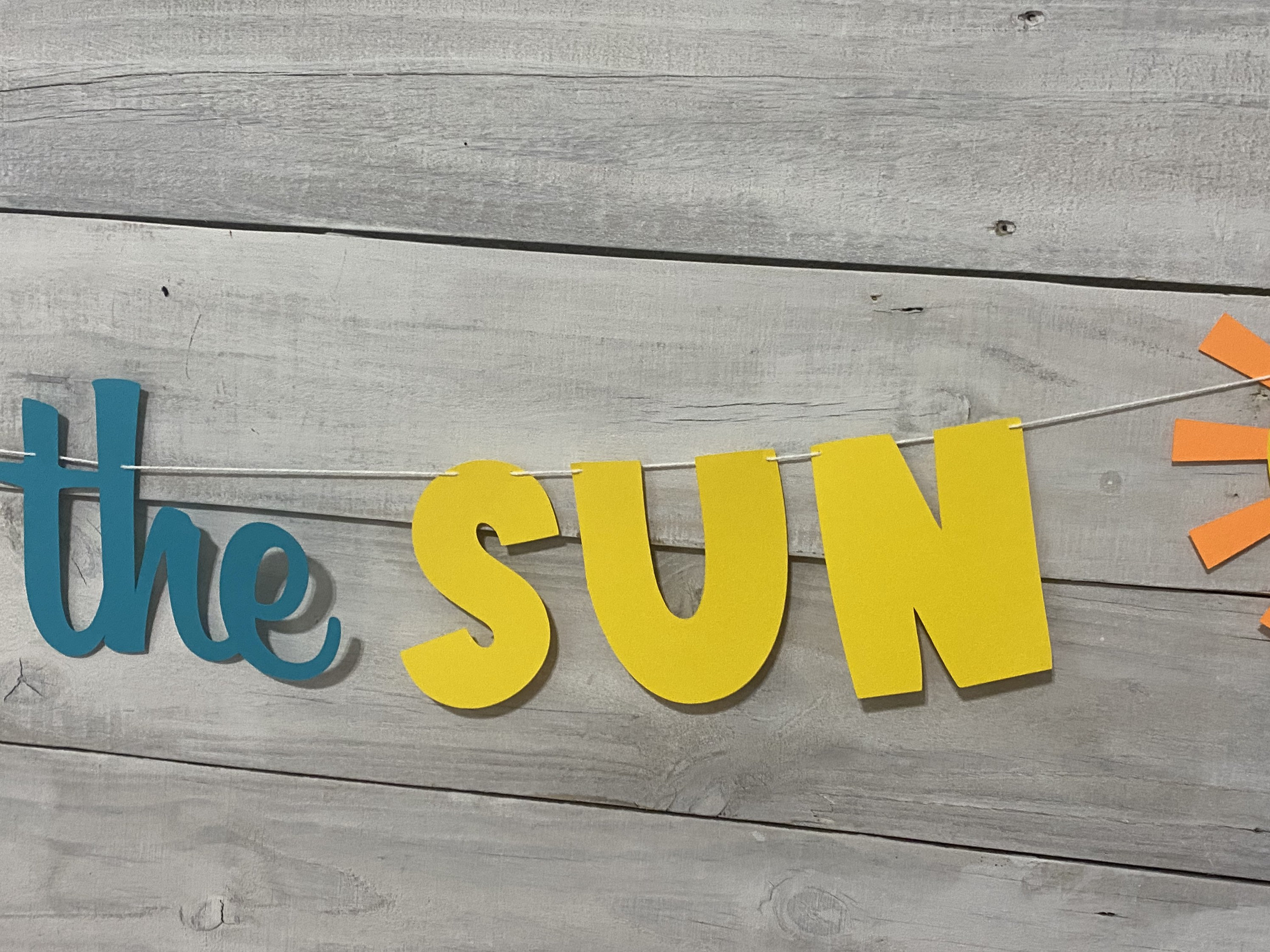Fun in the Sun Banner-summer Decor-schools Out for Summer - Etsy