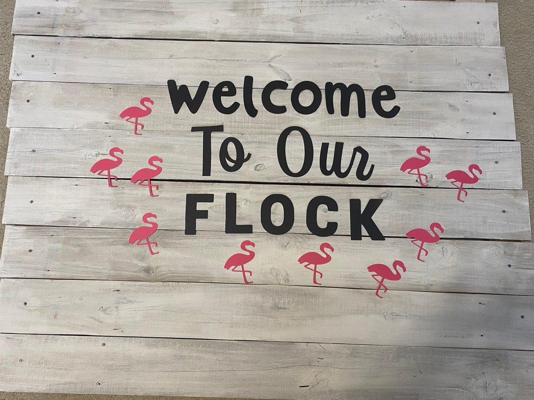 Welcome to Our Flock** Flamingo Bulletin Board Decor ** Teacher ...