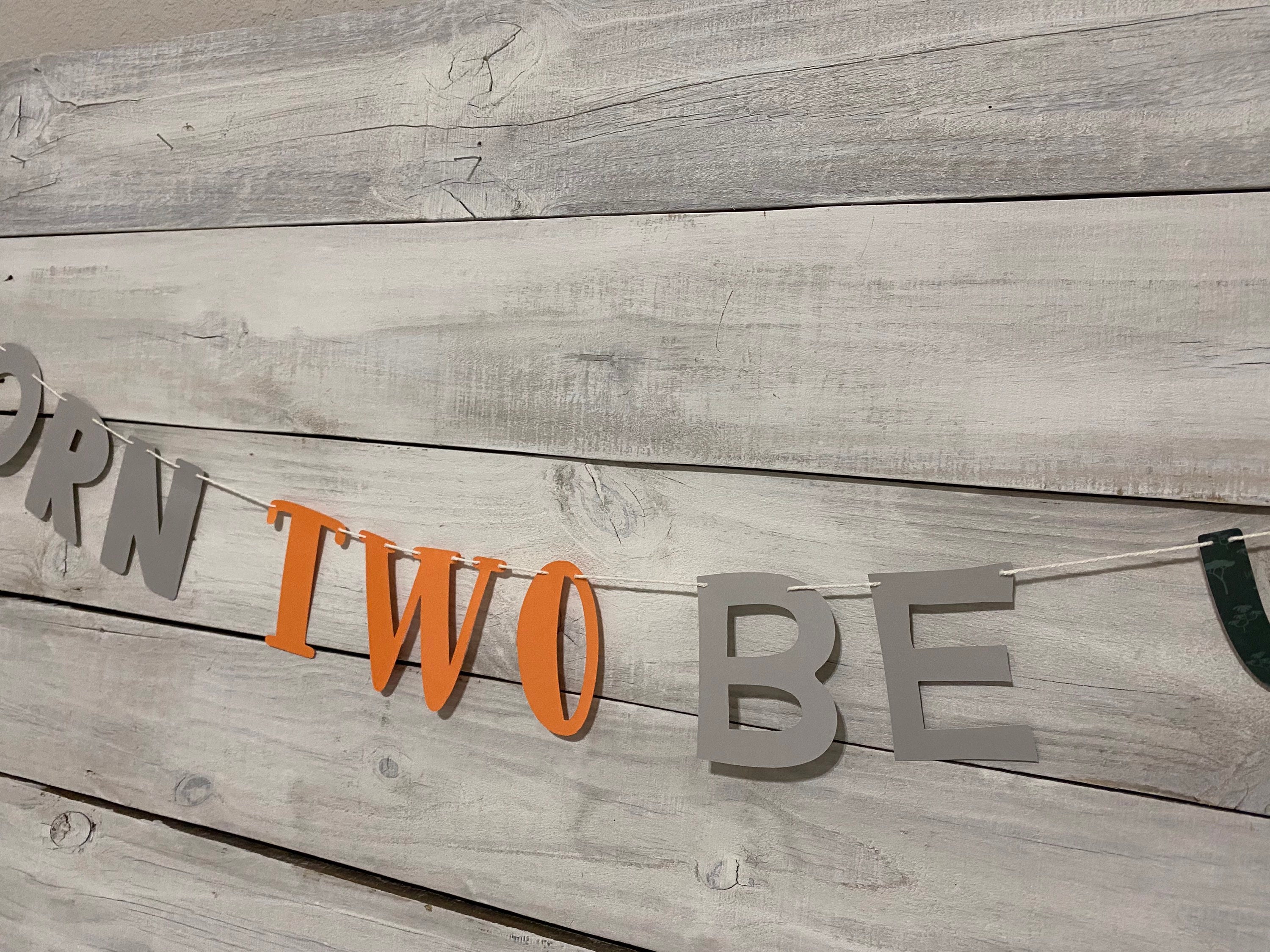 Born TWO Be Wild Banner 2nd Birthday Banner | Etsy