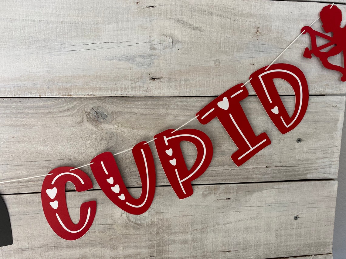 Cuter Than Cupid Banner Valentines Day Decor Valentines - Etsy
