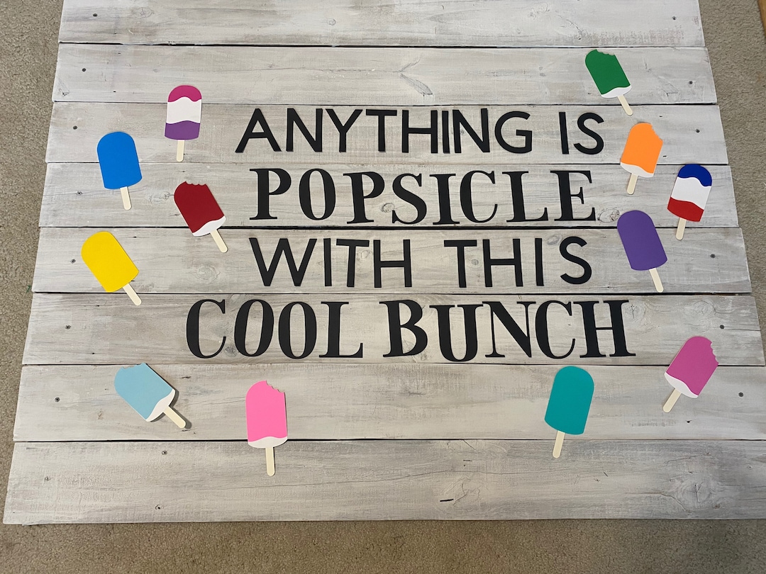 Popsicle Bulletin Board Decor: Classroom Welcome Sign - Etsy