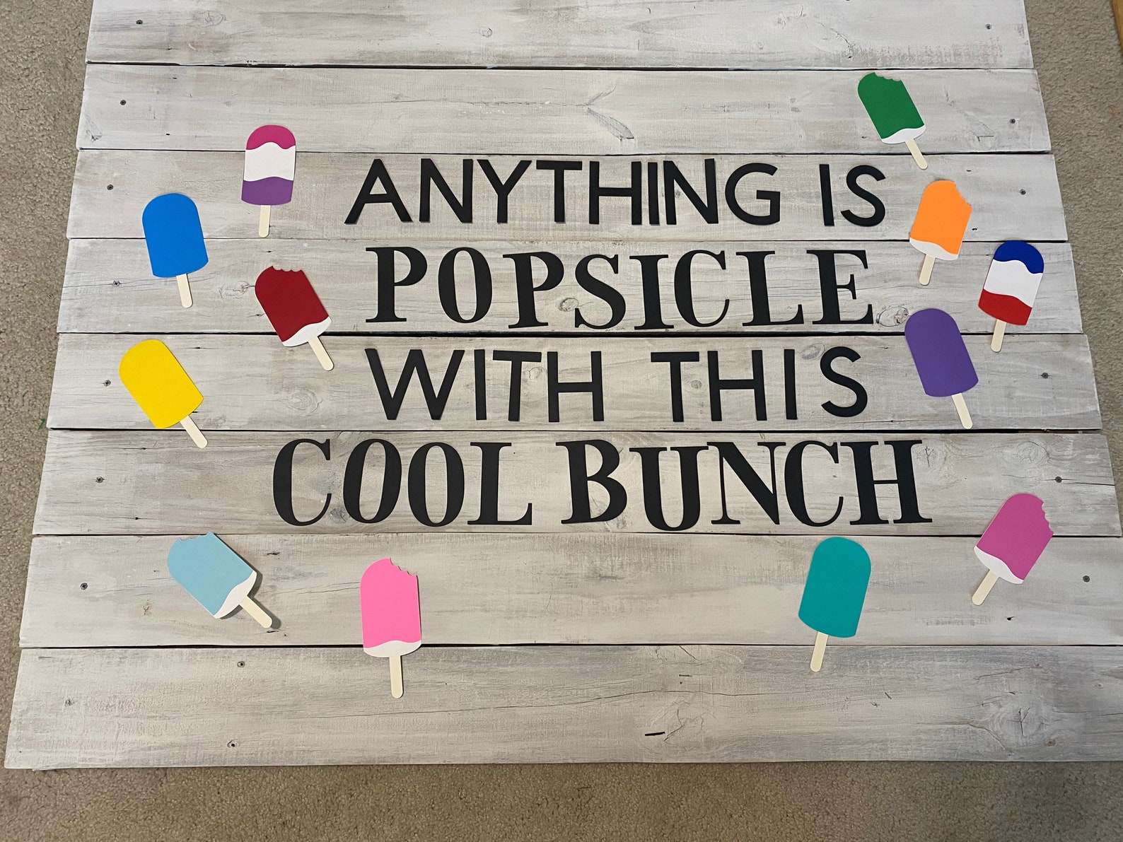 Popsicle Bulletin Board Decor: Classroom Welcome Sign - Etsy