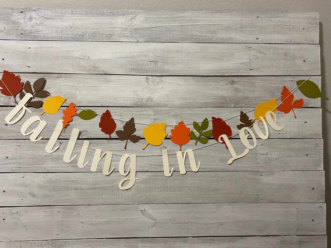 Falling in Love Banner * Fall Banner * Fall Leaves Banner ...