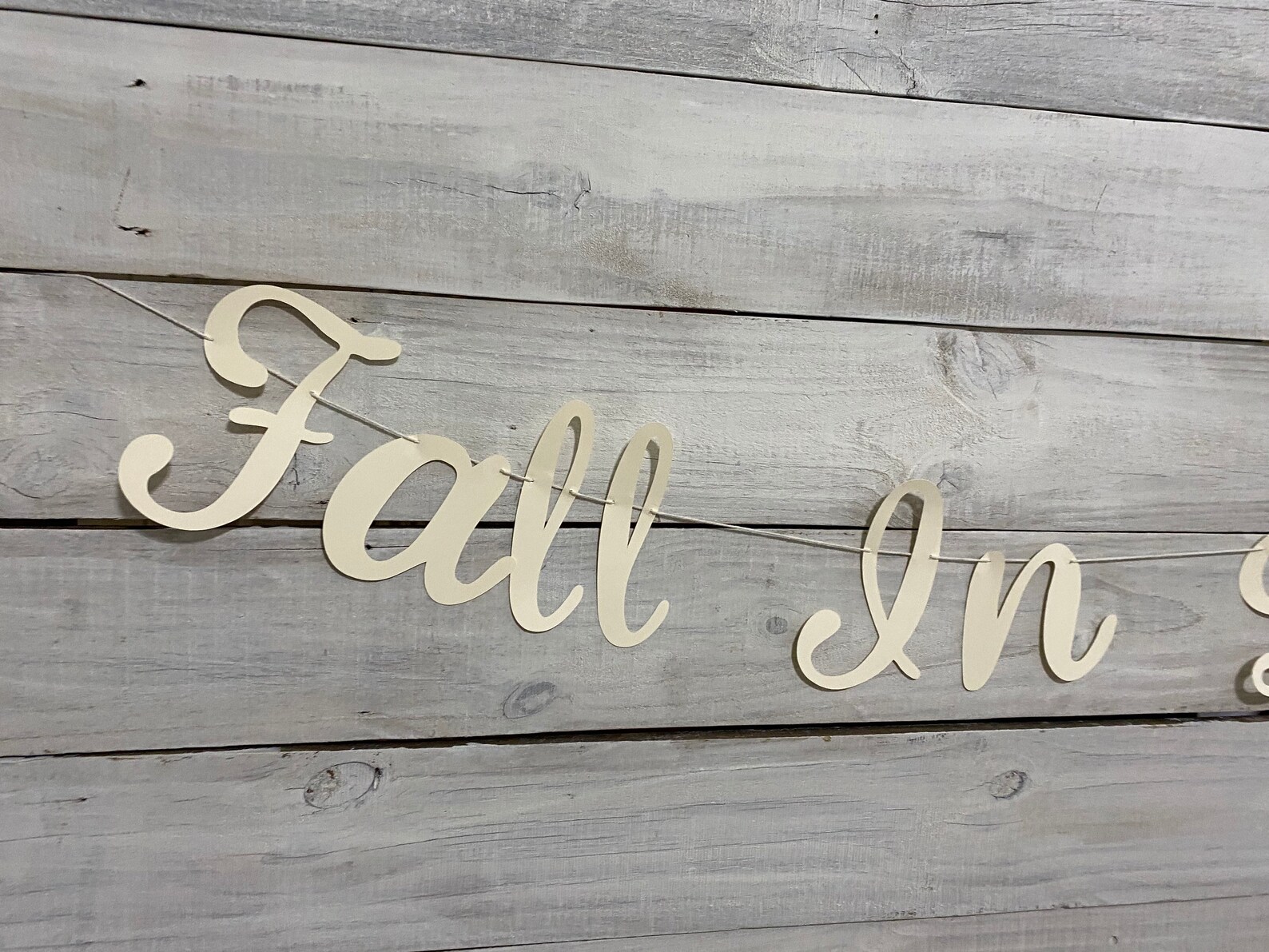 Fall in Love Banner: Autumn Wedding, Bridal Shower Garland - Etsy