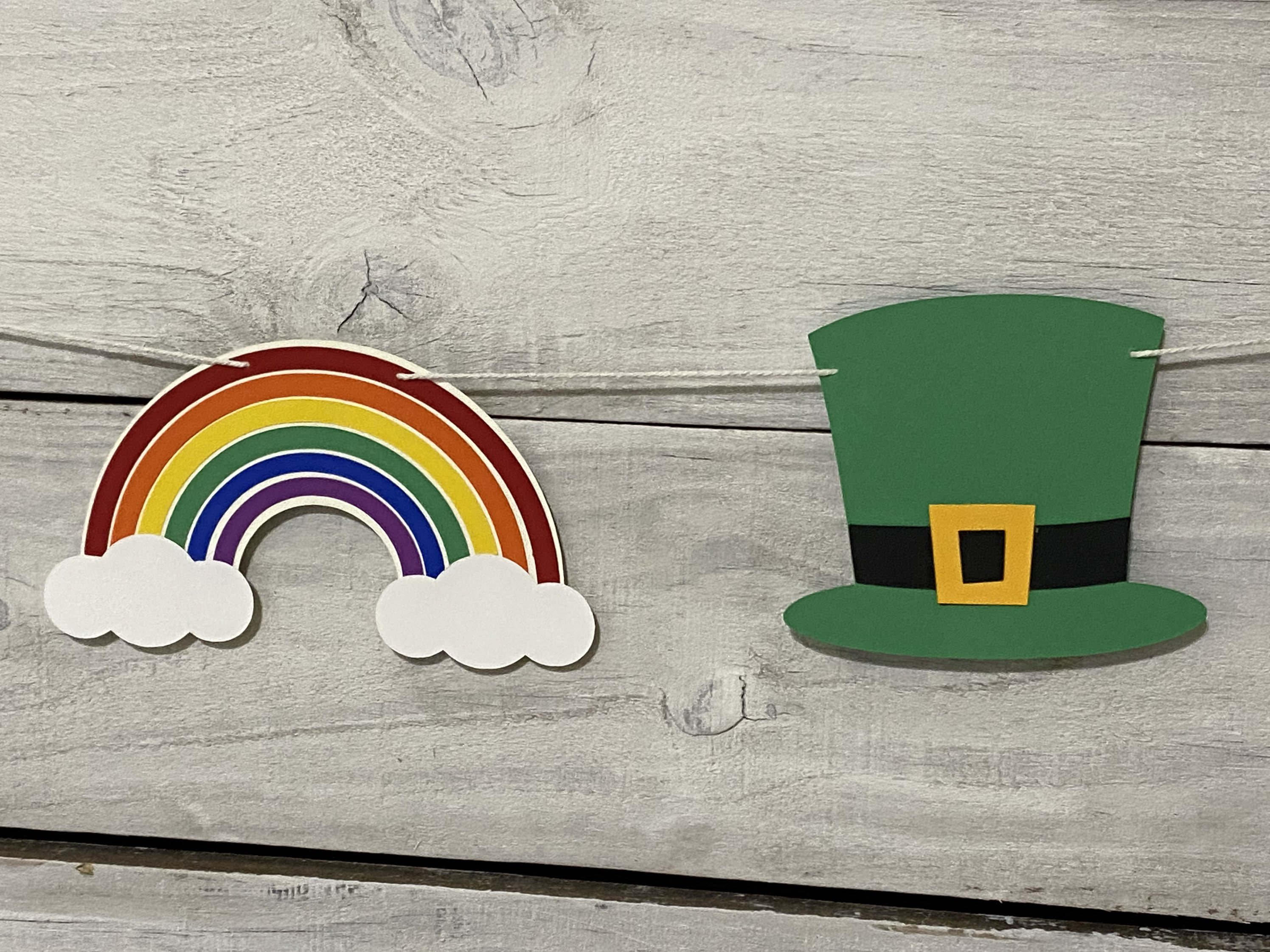 St Patricks Garland St Patricks Banner St Pattys | Etsy