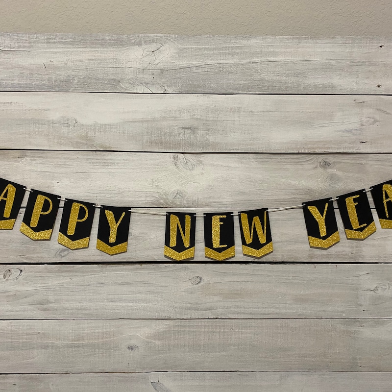Happy New Year Banner - Etsy