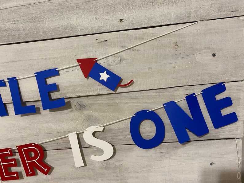 Our Little Firecracker is One Banner - Etsy