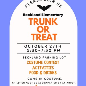 Trunk or Treat Flyer Template, Halloween Costume Party Invite (editable ...