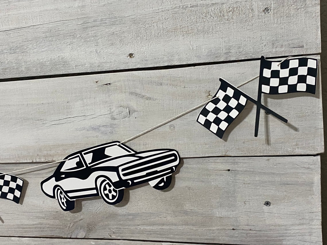 Two Fast Banner Second Birthday Banner Racecar Birthday - Etsy