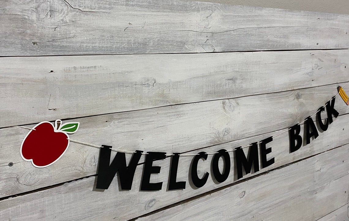 Welcome Back Banner Back To School Banner Classroom Decor | Etsy