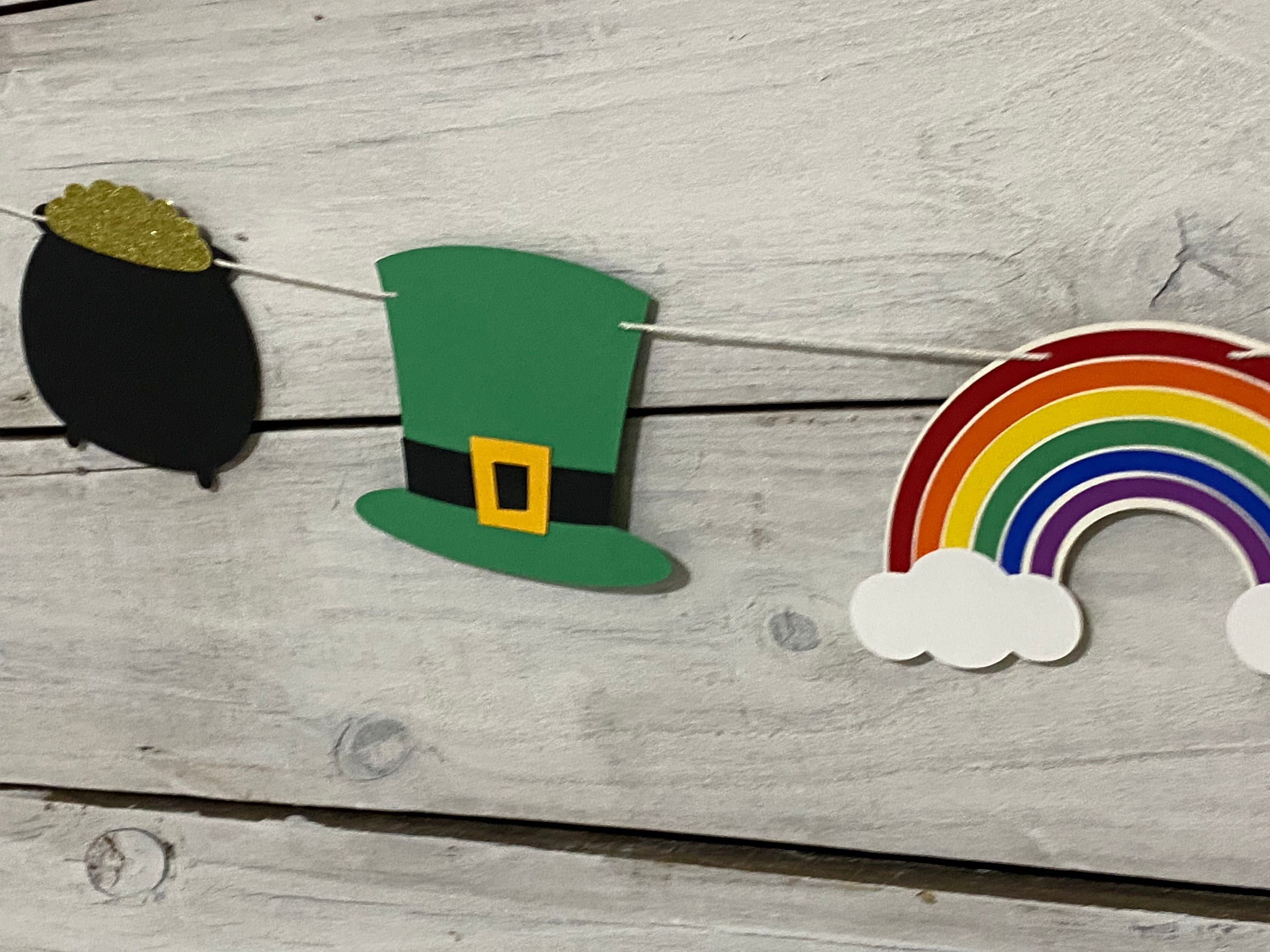 St Patricks Garland St Patricks Banner St Pattys | Etsy