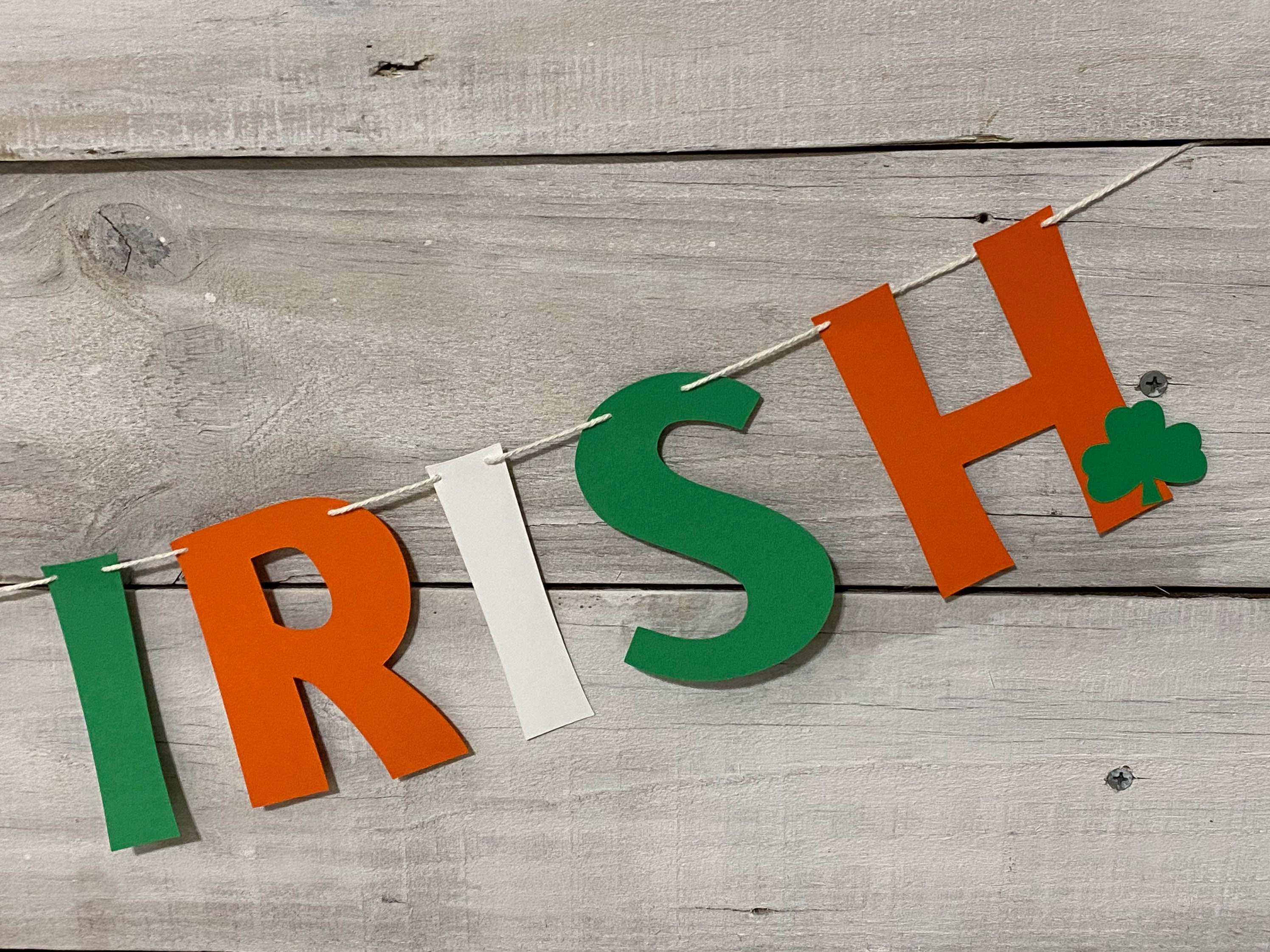 Luck of The Irish Banner St Patricks Day Banner St. | Etsy