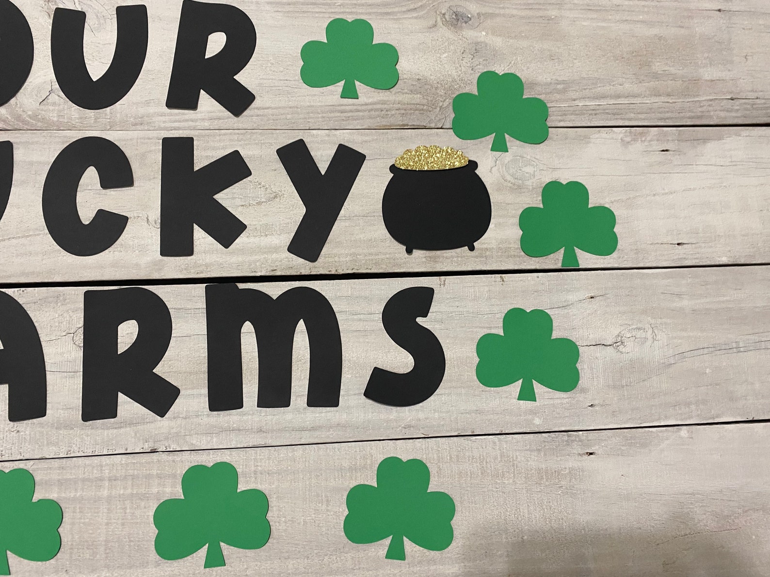 Our LUCKY CHARMS Bulletin Board-classroom Decor Shamrock - Etsy