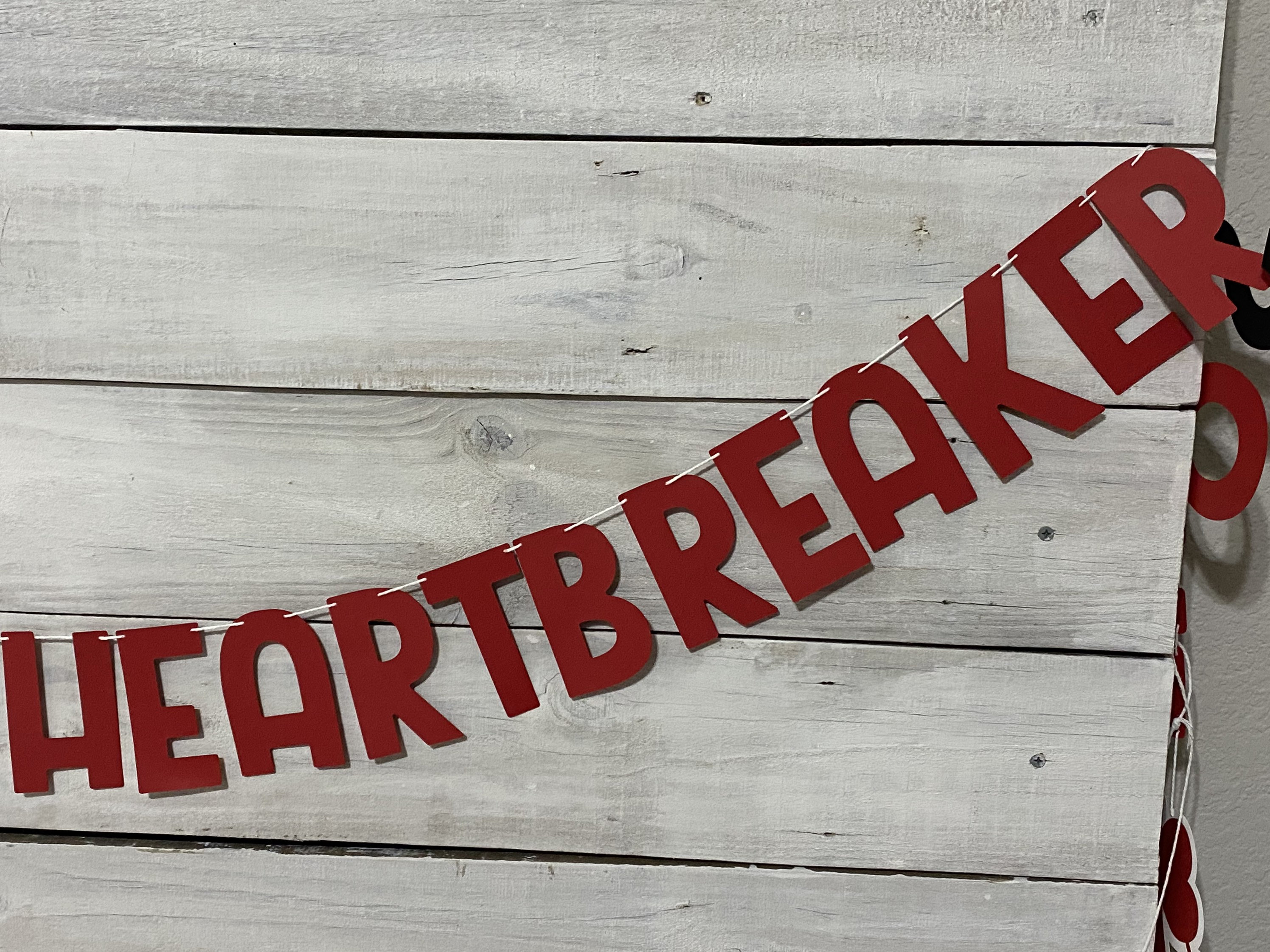 Heartbreaker ONE Banner: Valentine's 1st Birthday Party Decor - Etsy