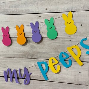 Hangin’ With My Peeps Banner - Easter Garland - Easter Decor - Peep ...
