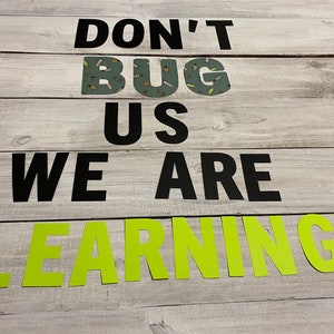 Don’t BUG Us We Are Learning Bulletin Board-classroom Decor-bug ...