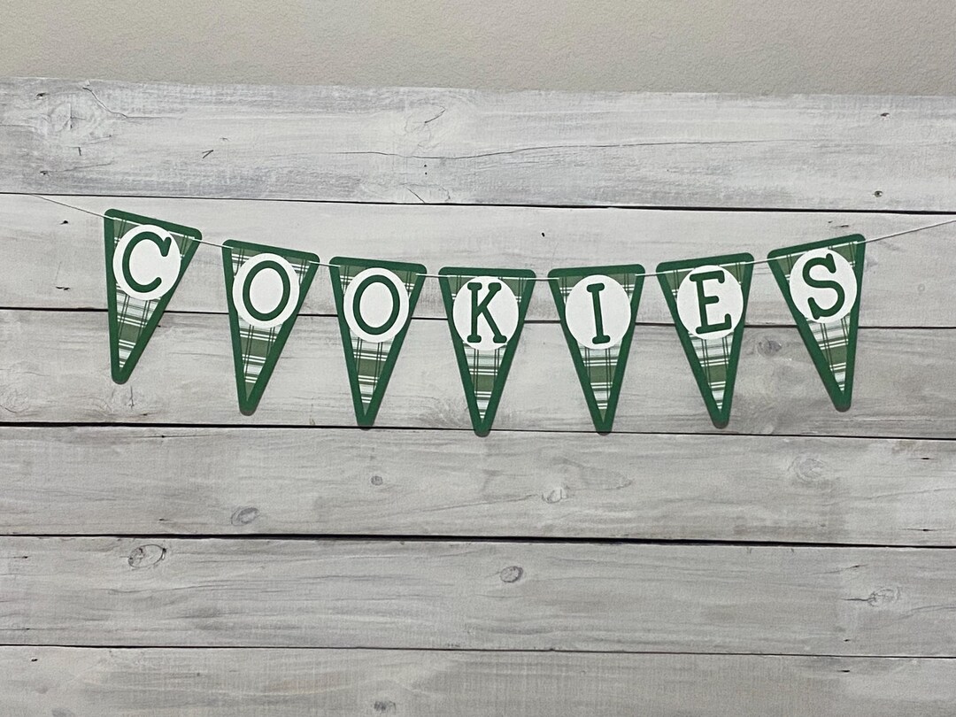 Cookie Booth Pennant Banner: Scouts Fundraising Display - Etsy