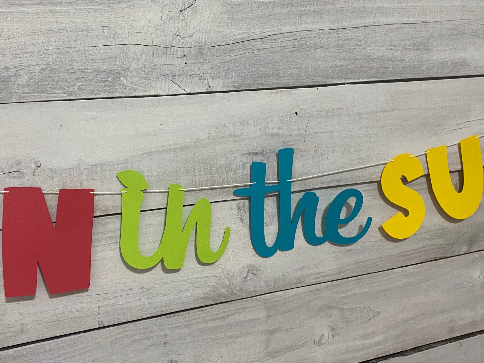 Fun in the Sun Banner-summer Decor-schools Out for Summer - Etsy