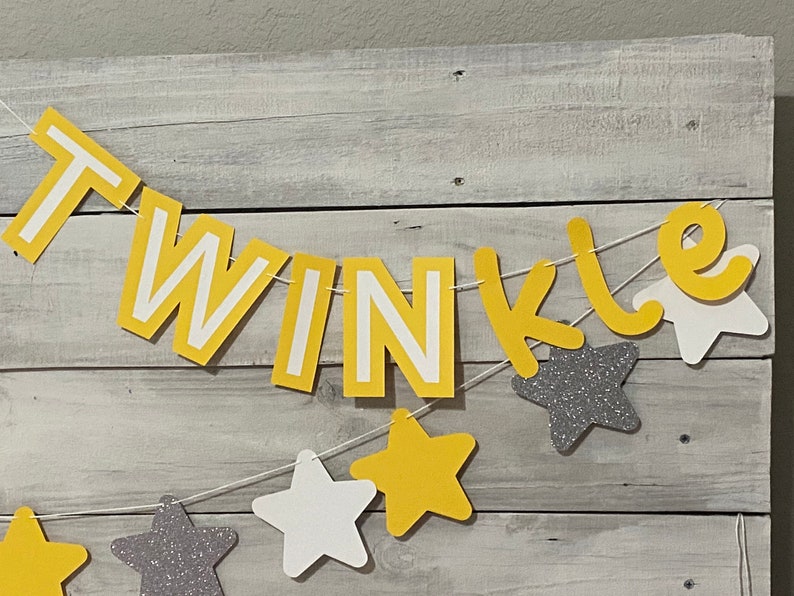 Twinkle Twinkle Banner-twin Baby Shower-twin Birthday Party - Etsy