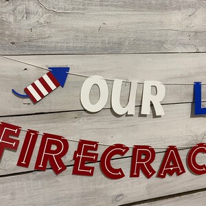 Our Little Firecracker is One Banner - Etsy