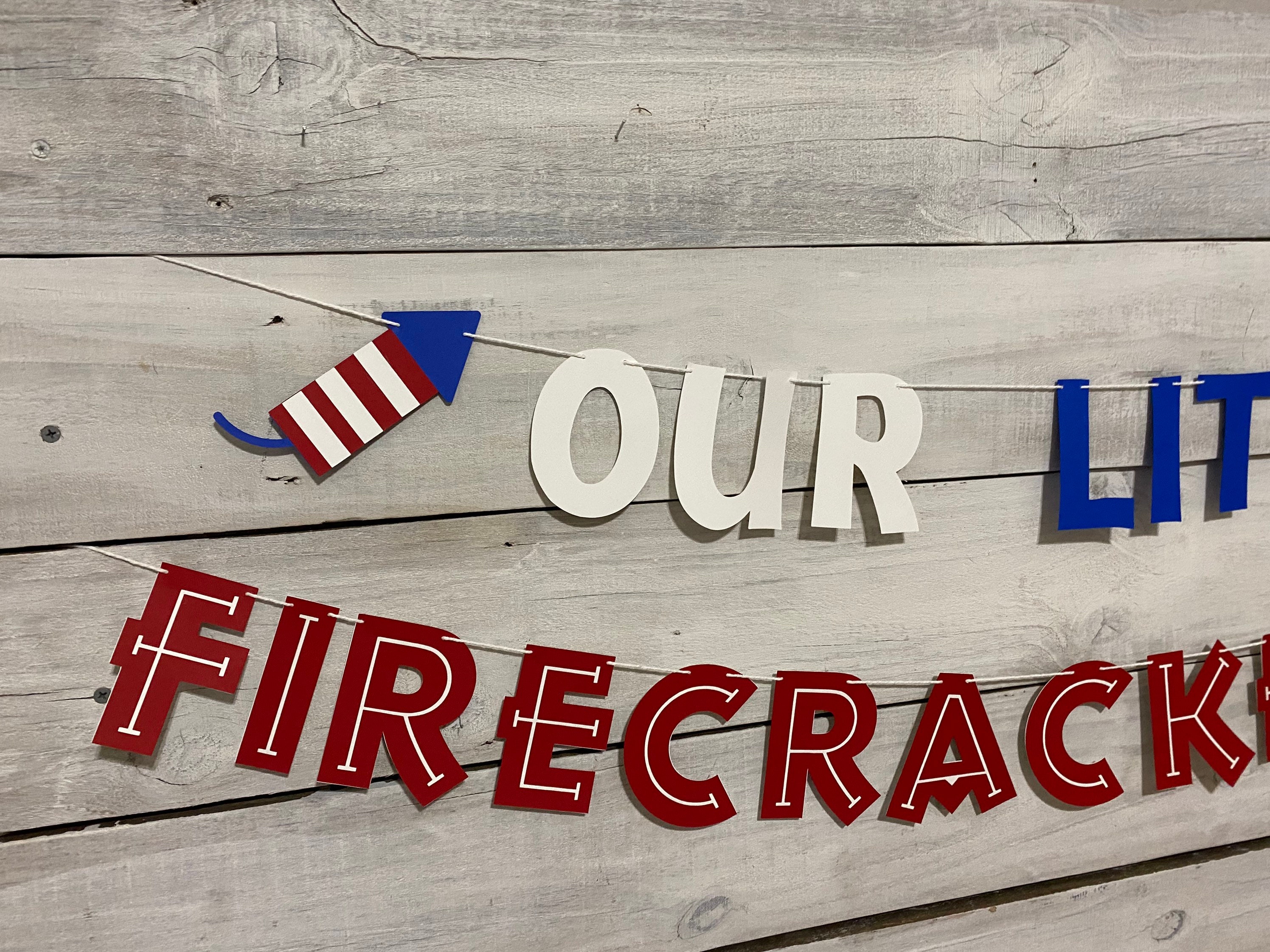 Our Little Firecracker is One Banner - Etsy