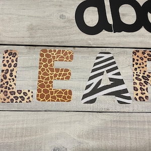 Wild Animal Print Classroom Bulletin Board Letters: Teacher Decor - Etsy