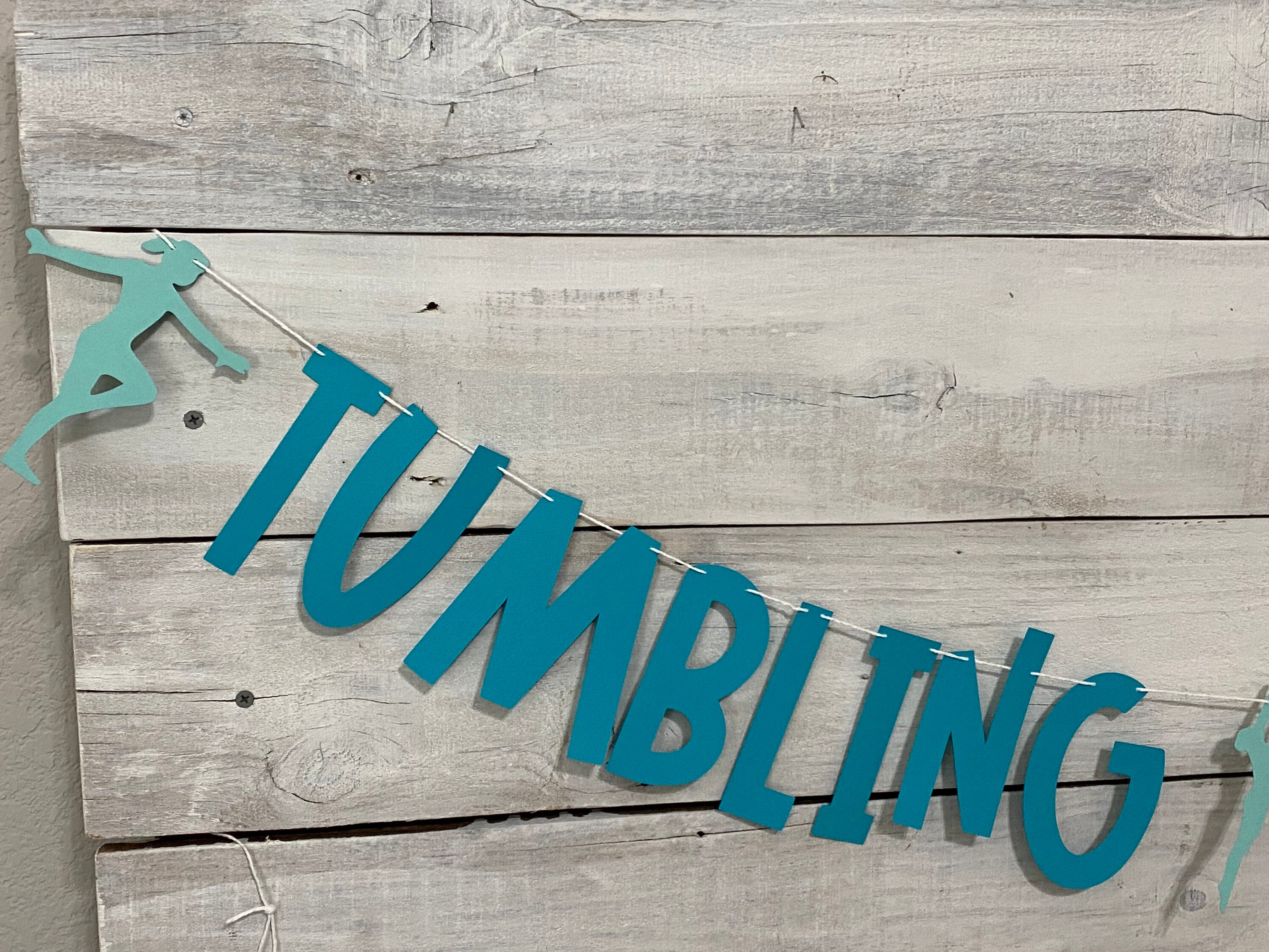 Tumbling Birthday Banner Customizable Gymnastics Birthday - Etsy