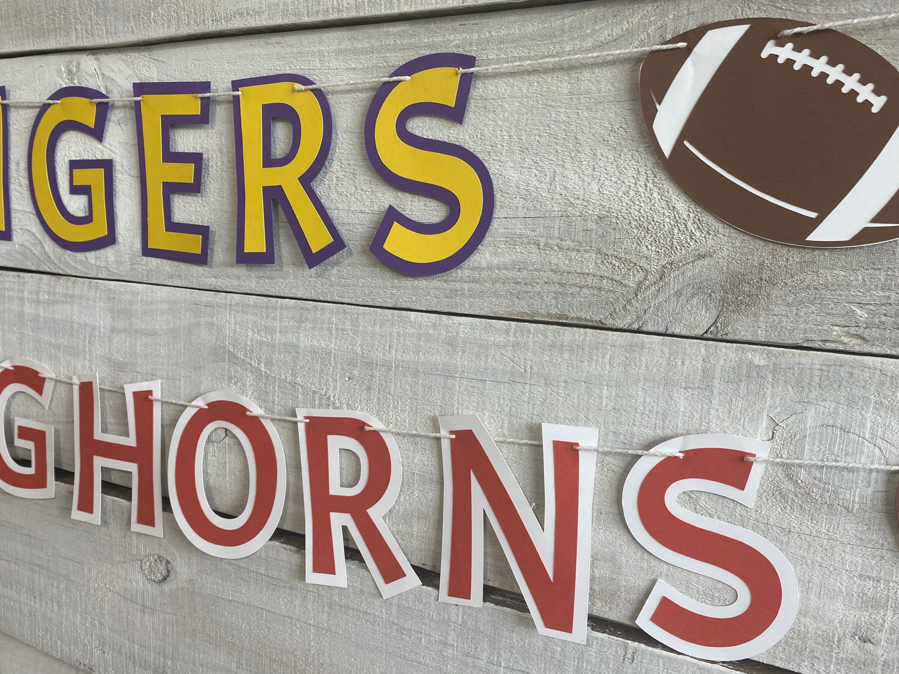 Sports Mascot Banner Customize Your Team Name and Color - Etsy UK