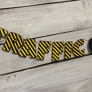 Stop the Traffic Close the Road Banner - Construction Birthday Banner ...