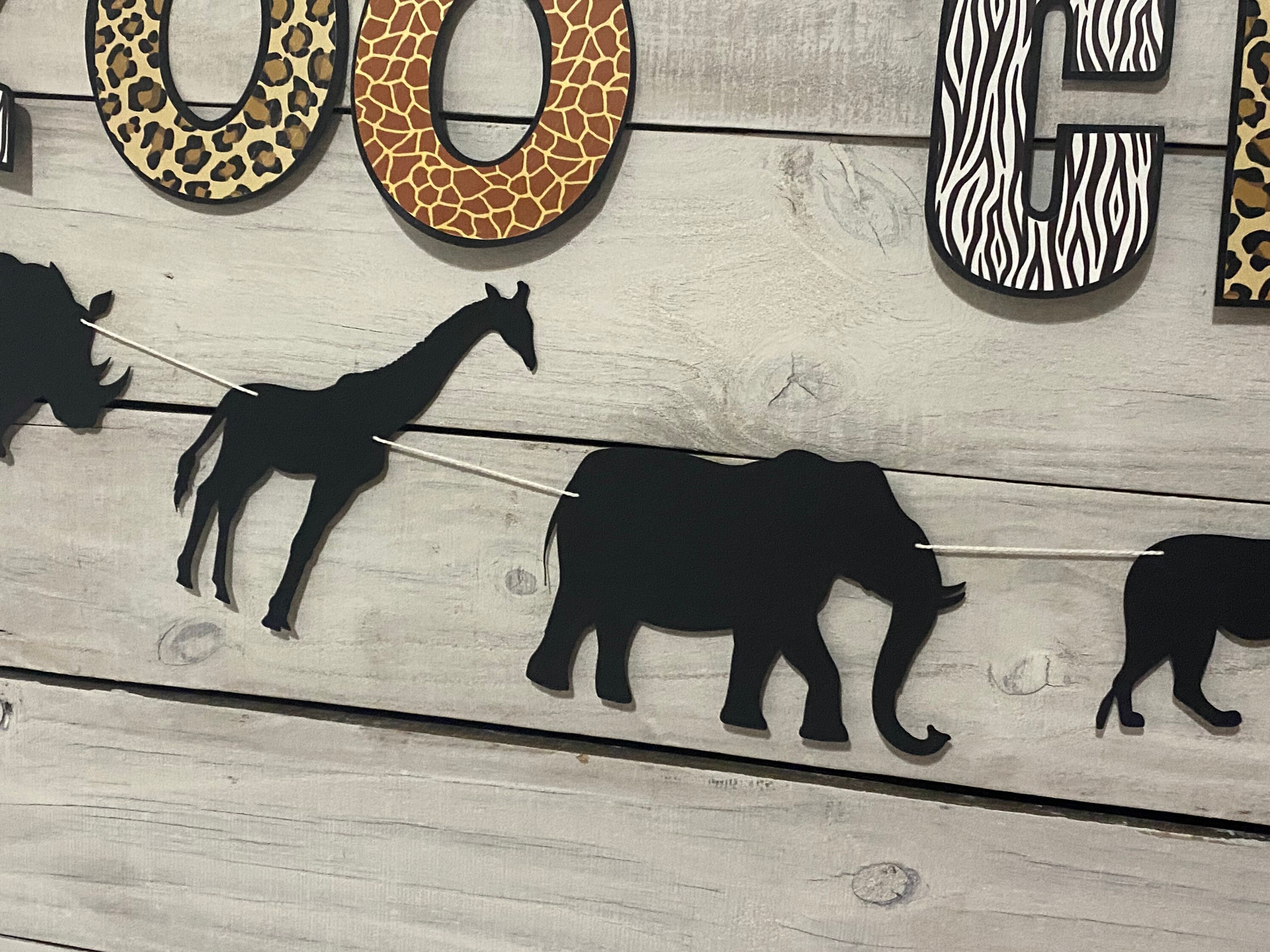 Zoo Crew Banner: Animal Print Safari Party Decor - Etsy