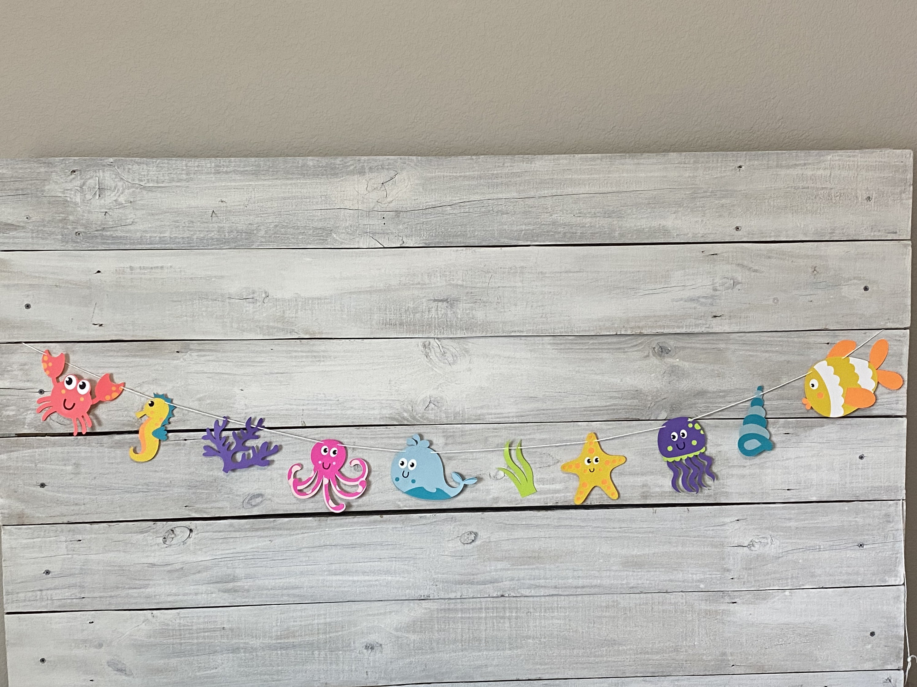 Under The Sea Banner-ONE Der The Sea Sea Birthday Party | Etsy