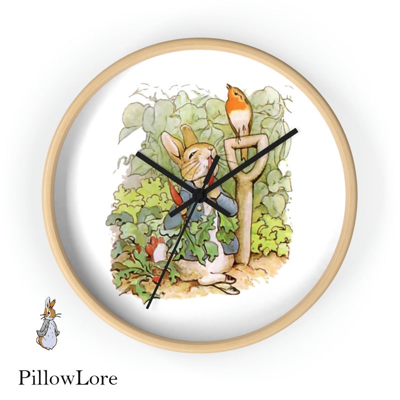 Rabbit Clock - Etsy