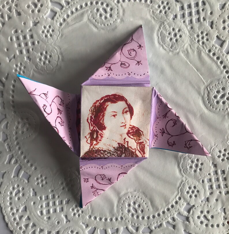 Make Your Own Victorian Puzzle Purse Greeting Card DIY Instant ...