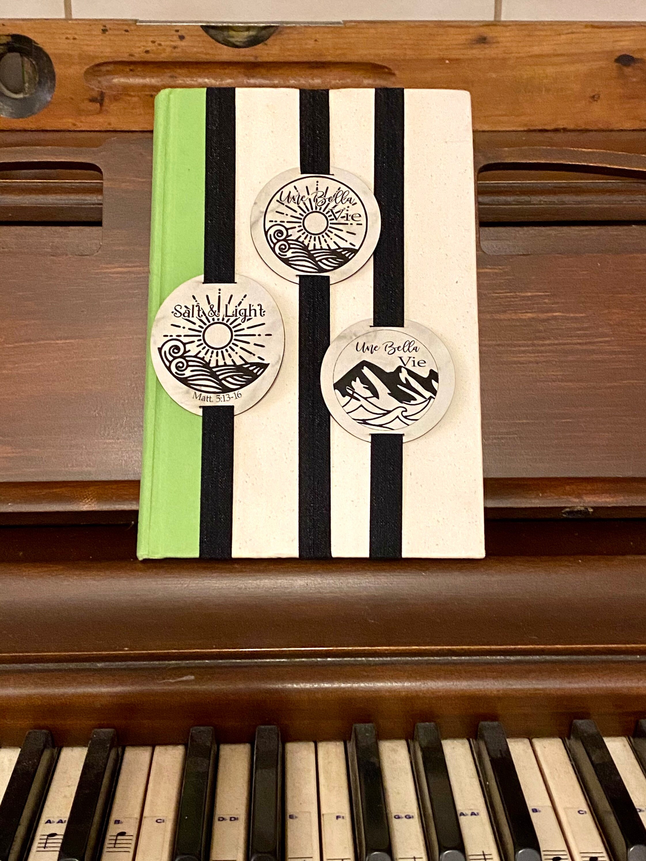 Elastic Bookmark Planner Band Bookish Vegan Leather safely | Etsy