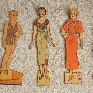 1930s NEWSPAPER Paper Dolls 30 Pieces - Etsy